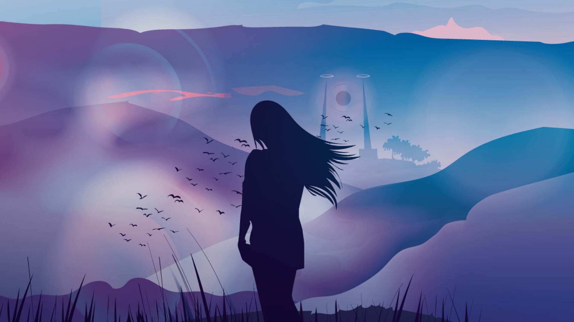 Illustration Contemplation - Laureline Guernion - Conception graphique